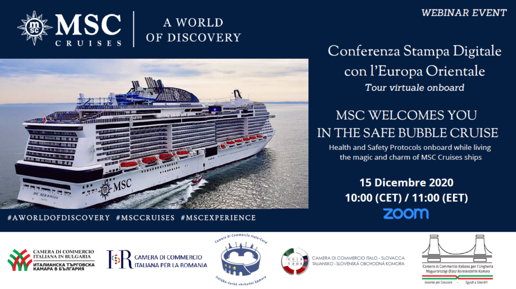 CAMIC | Webinar MSC cruises: tour virtuale onboard 15.12.